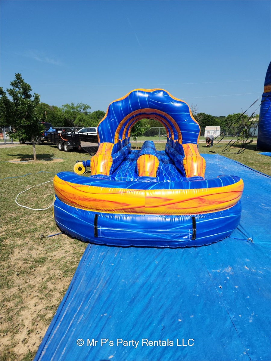 Melting Ice Slip and Slide - Dual Lane - Bounce House Rental in Lipan ...