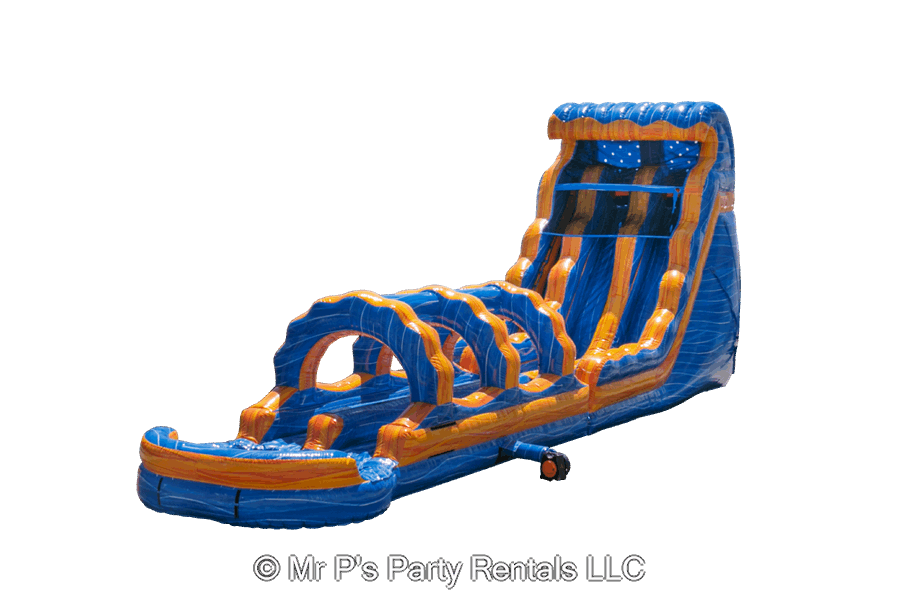 Melting Ice with Slip and Slide - 22' Dual Lane - Bounce House Rental ...